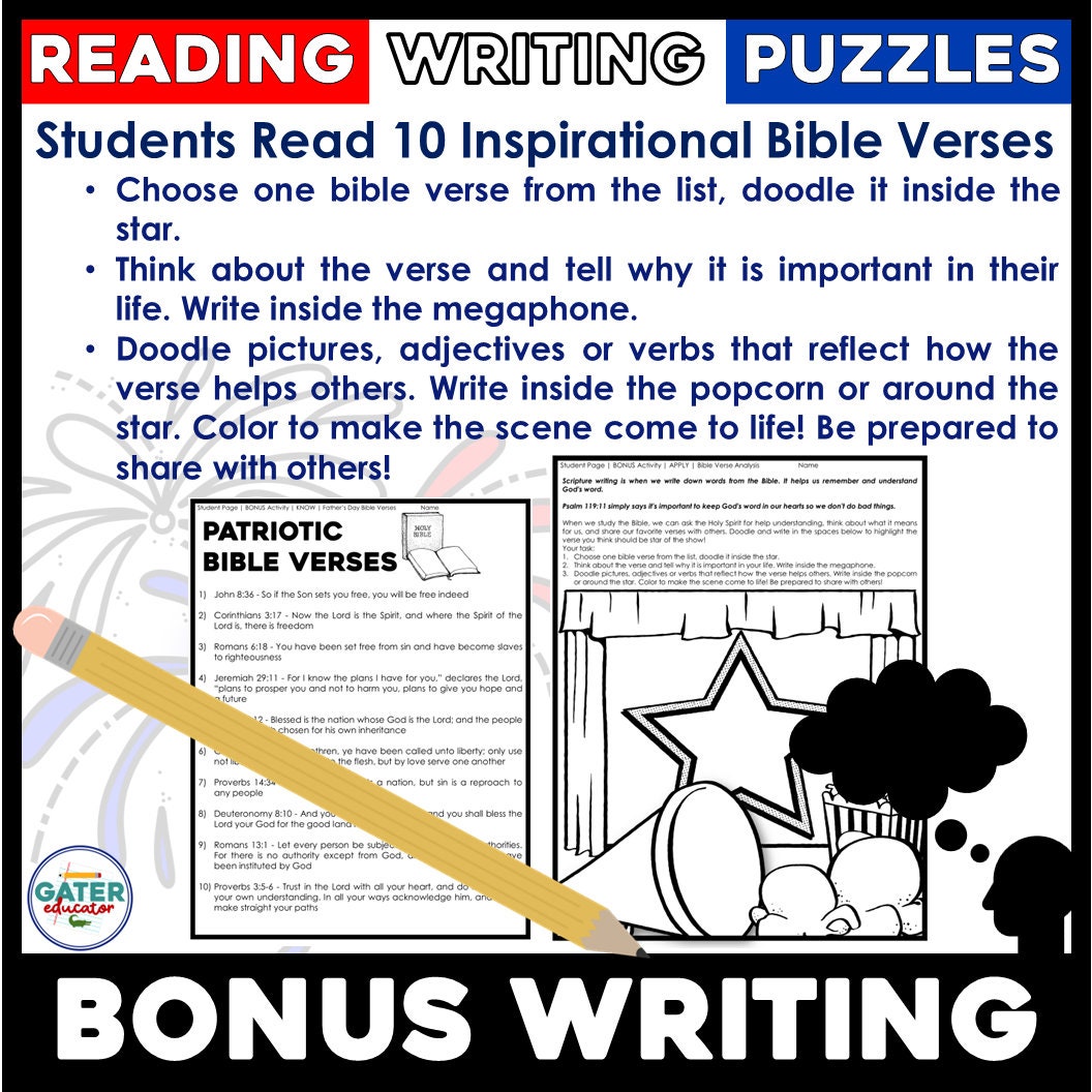 4th of July Escape Room Game | Bible Kids and Family Printable Party ...