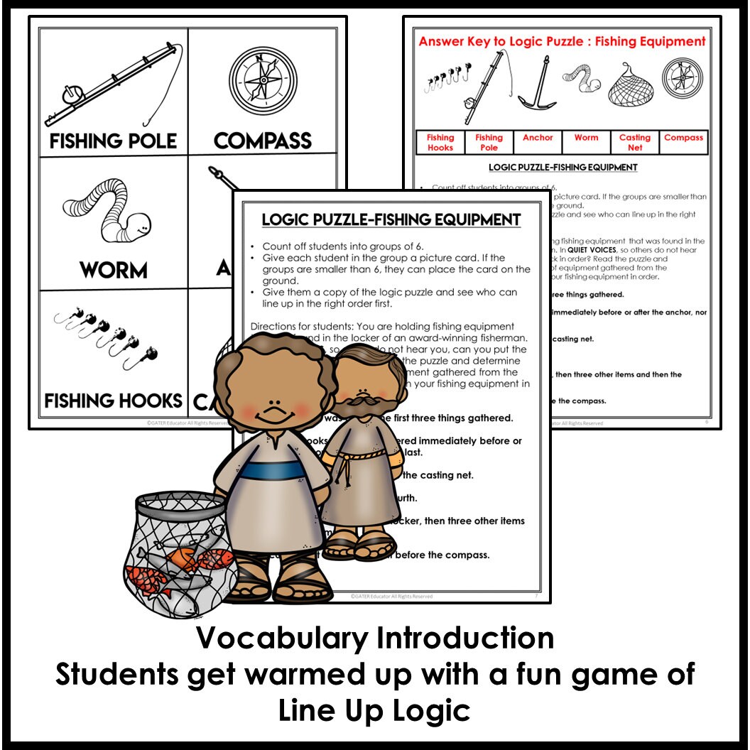 Bible Kids and Family Printable Game Mystery Reading Comprehension ...