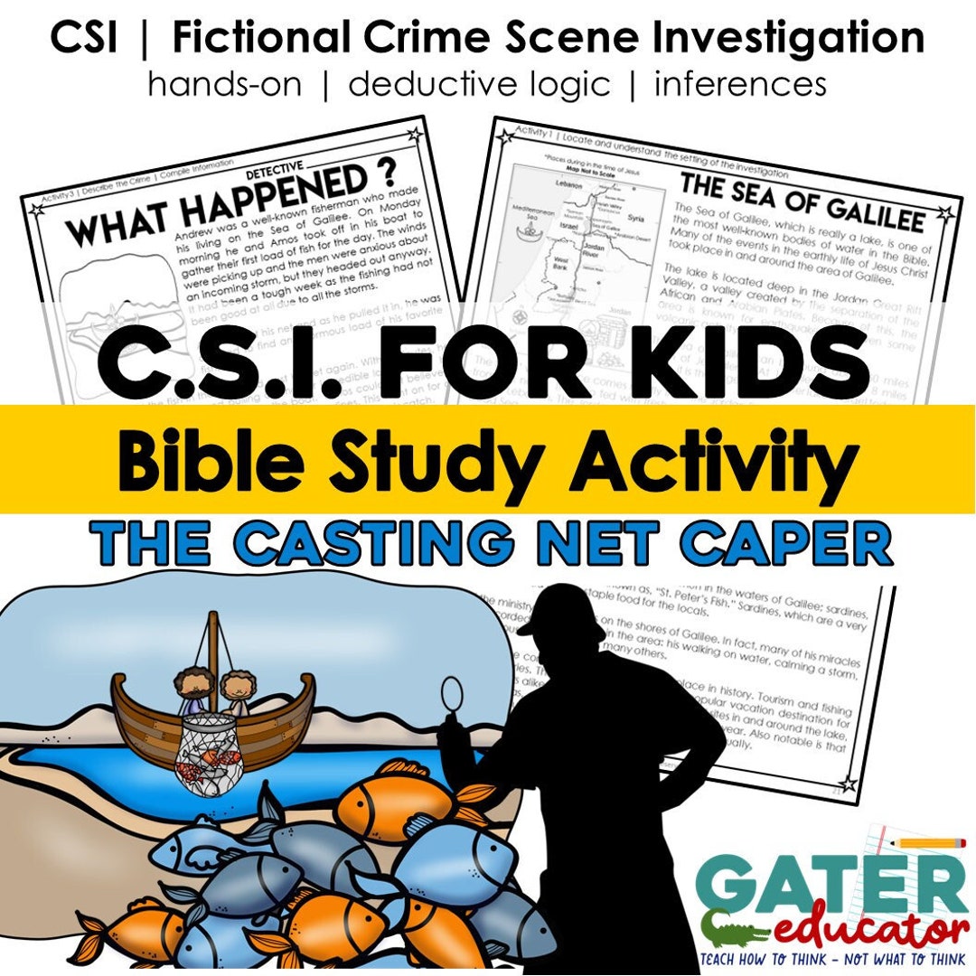 Bible Kids and Family Printable Game Mystery Reading Comprehension ...