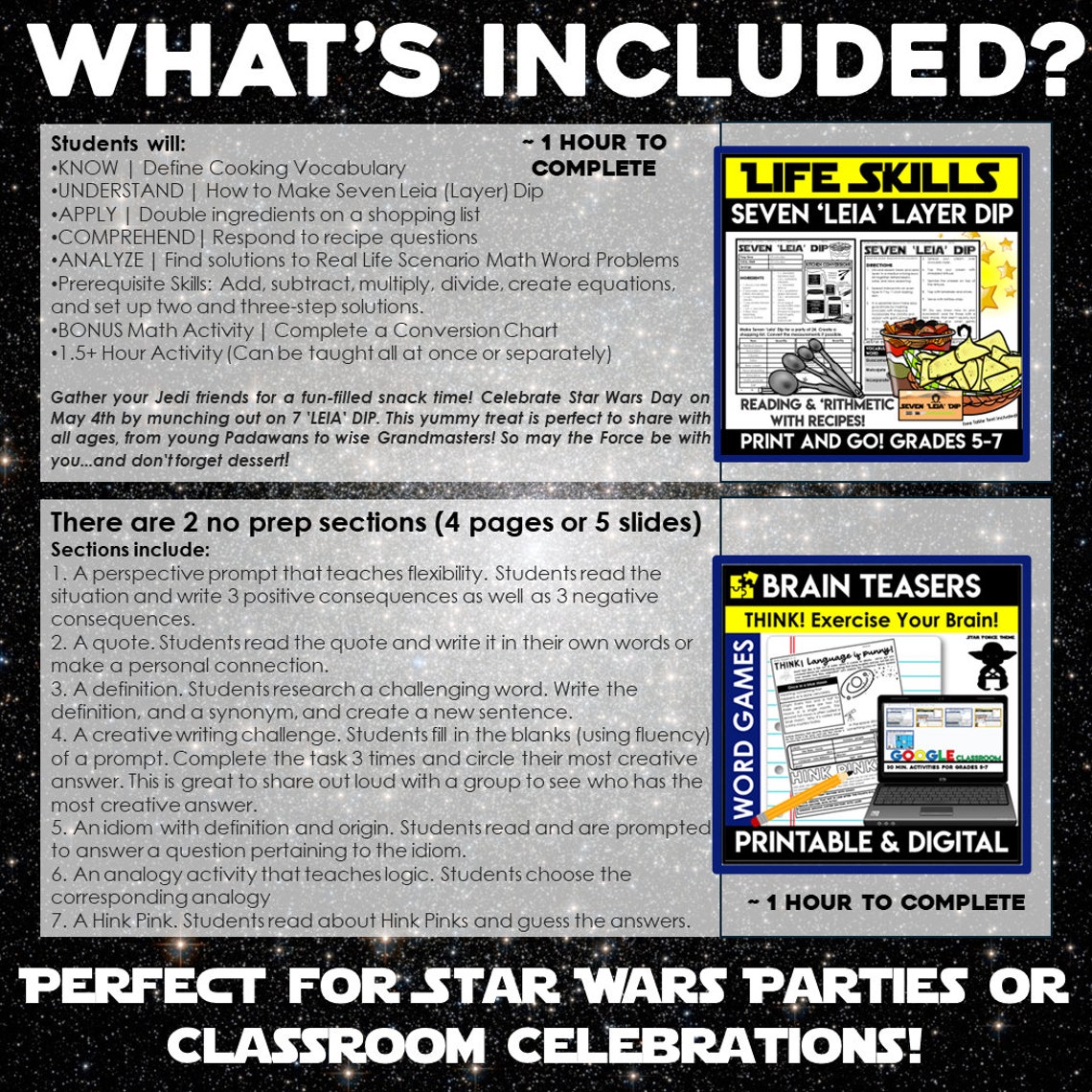 May the Fourth Be With You Star Wars Activities for Kids Star Wars Day ...