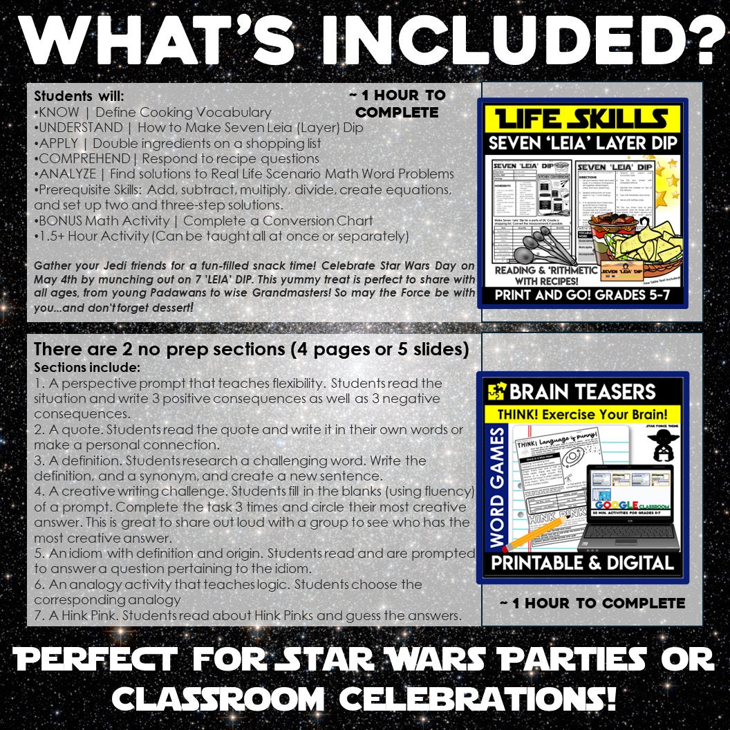 May the Fourth Be With You Star Wars Activities for Kids Star Wars Day ...