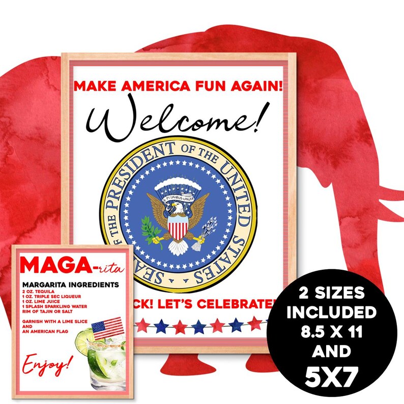 Trump Party Supplies Games & Signs Donald Trump Party Games MAGA ...