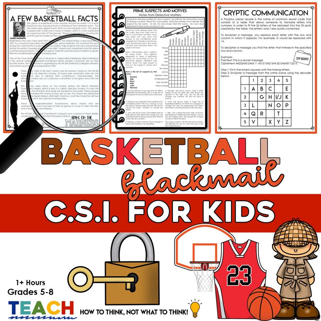 Reading Comprehension | Basketball Mystery for Kids | CSI for ...