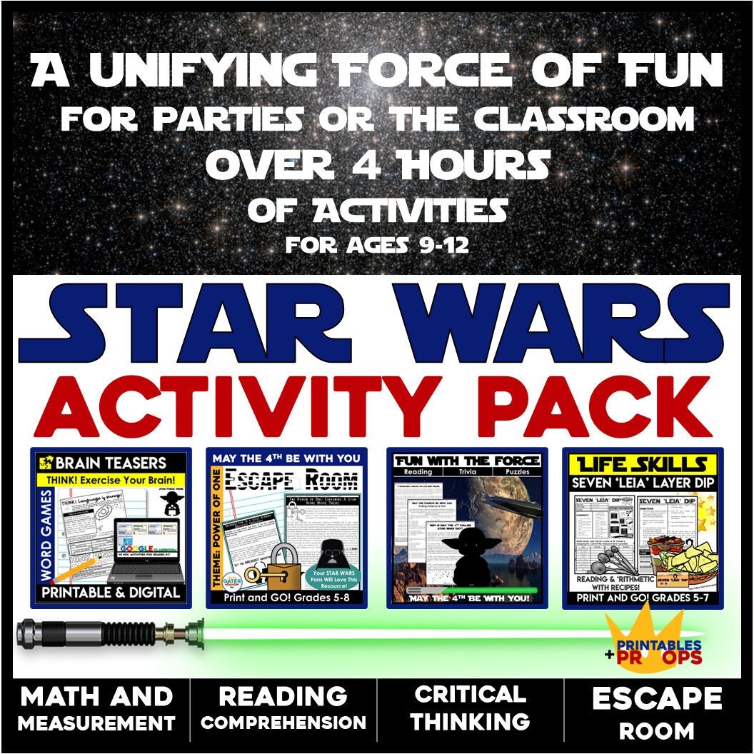 May the Fourth Be With You Star Wars Activities for Kids Star Wars Day ...