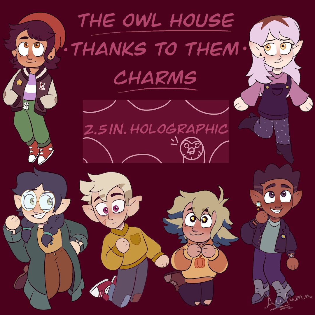 The Owl House S3 Thanks to Them Keychains/charms - Etsy
