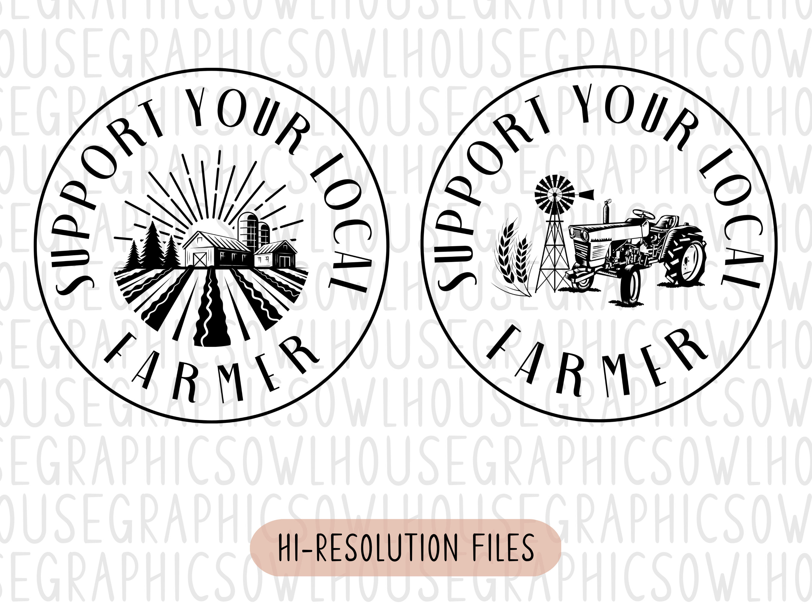 Support Local Farmers Svg Local Farmers Svg Country Farm - Etsy