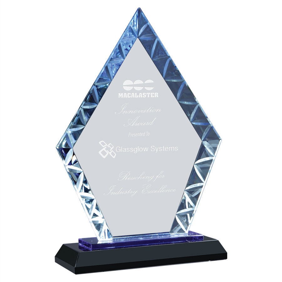 Diamond Glass Award, Crystal Employee Award, Church Award, Retirement ...