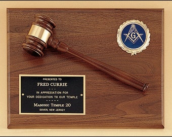 Removable Gavel on an American Walnut Base. Appreciation Award ...