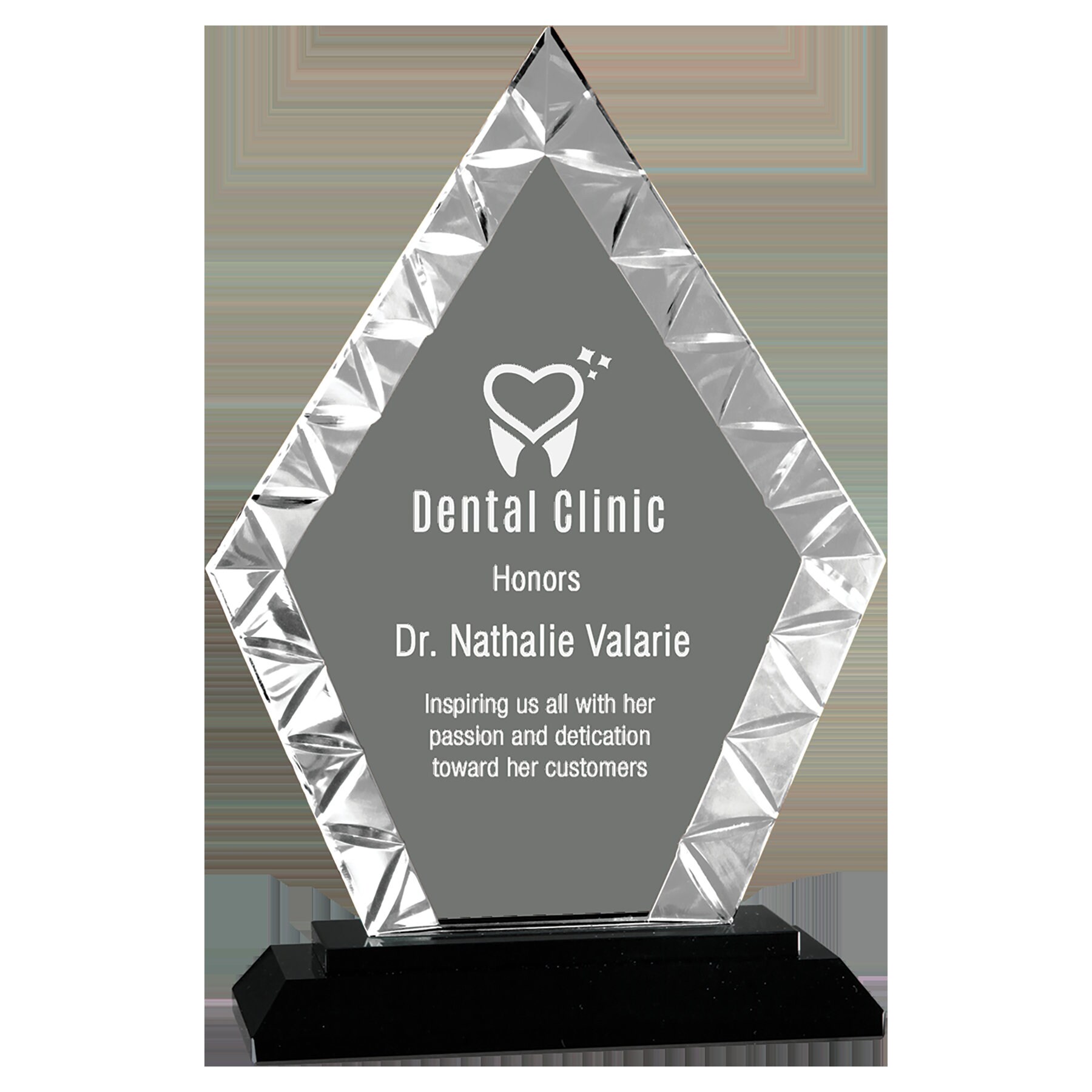 Diamond Glass Award, Crystal Employee Award, Church Award, Retirement ...
