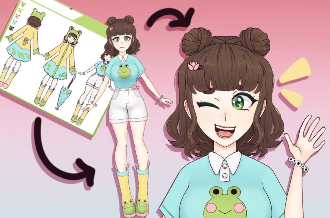 Custom VTuber Kit VTuber Modell - Etsy Schweiz