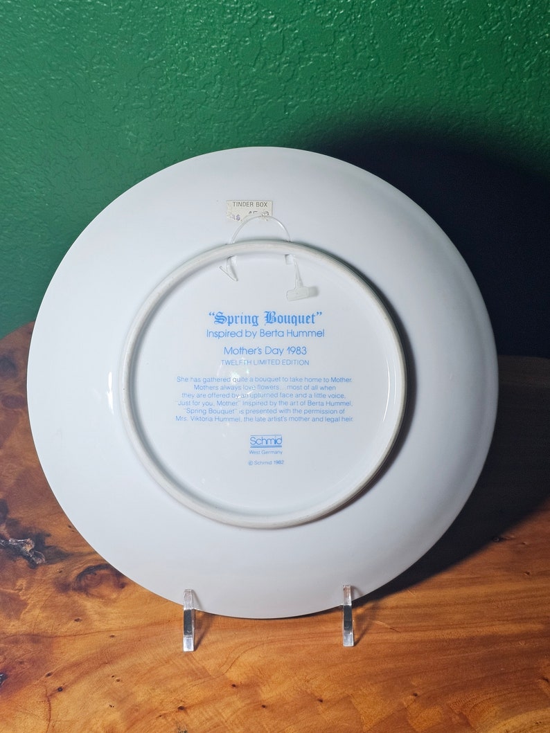 1983 Schmid Hummel Collector's Mother's Day Plate Inspired by Sr. Berta ...