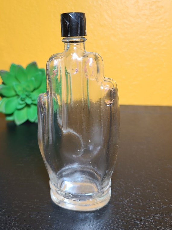 Vintage Glass Gypsy Hand Perfume Bottle - Gem