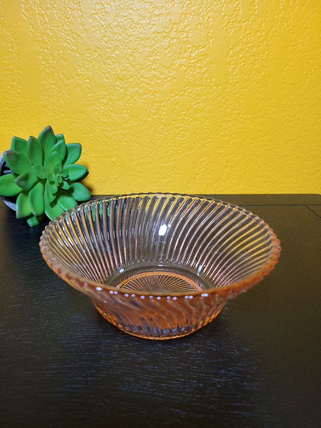 Federal Diana Pink Spiral Depression Glass Ice Cream Bowl - Etsy
