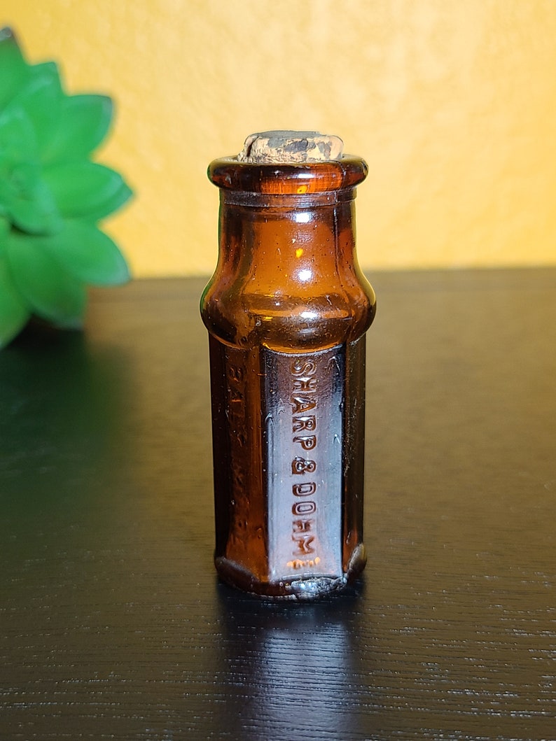 Antique Sharp & Dohme Baltimore Brown/amber Glass Medicine Bottle ...