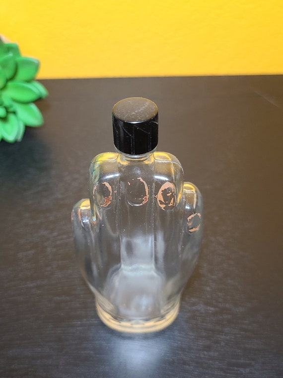 Vintage Glass Gypsy Hand Perfume Bottle - Gem