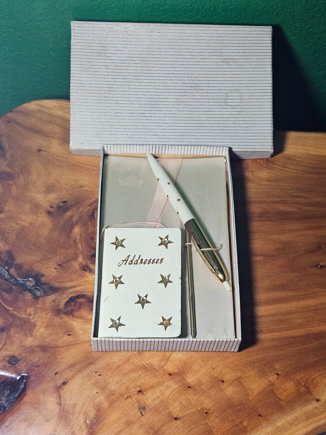 Vintage Address Book & Pen Set - Etsy