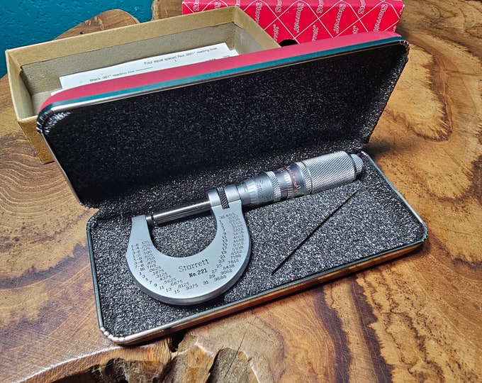 Starrett Hi-micrometer No 221 W/ Case Machinist Tools USA - Etsy