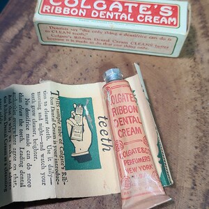Vintage Colgate's Ribbon Dental Cream 1927 - Etsy