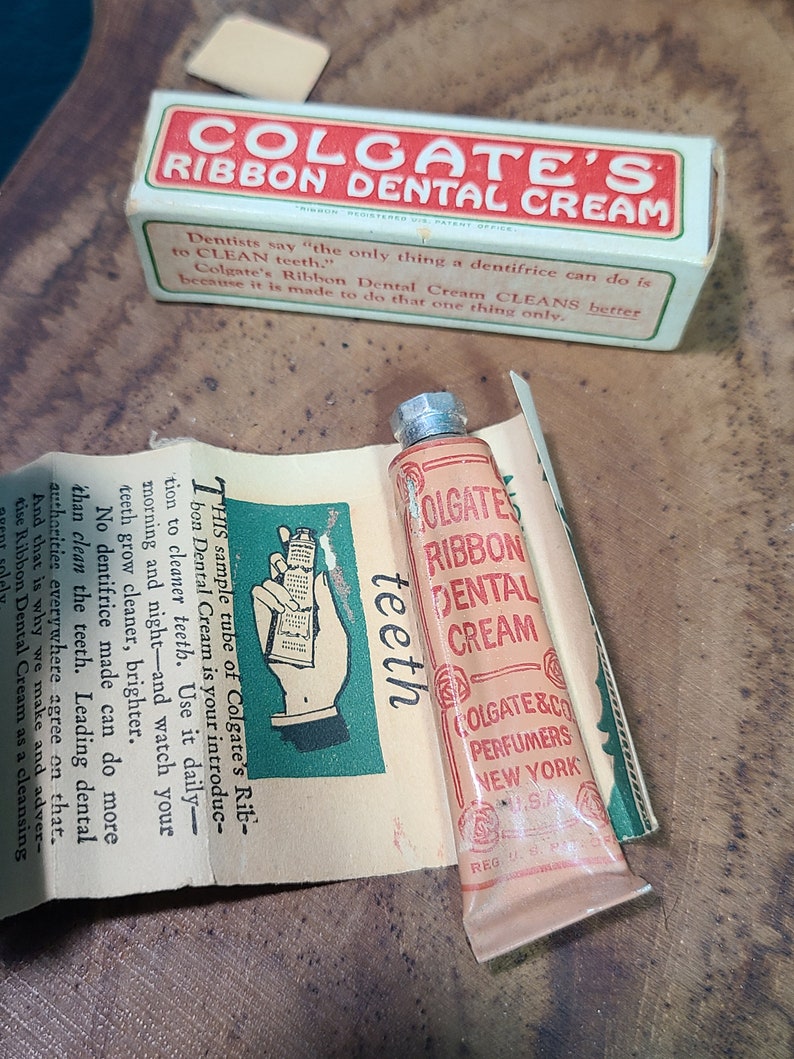 Vintage Colgate's Ribbon Dental Cream 1927 - Etsy