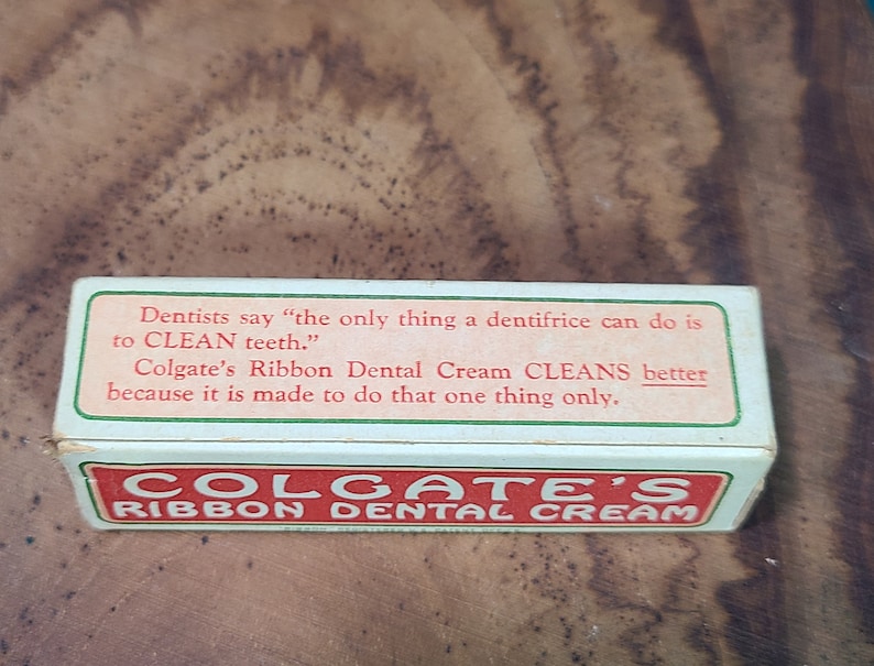 Vintage Colgate's Ribbon Dental Cream 1927 - Etsy
