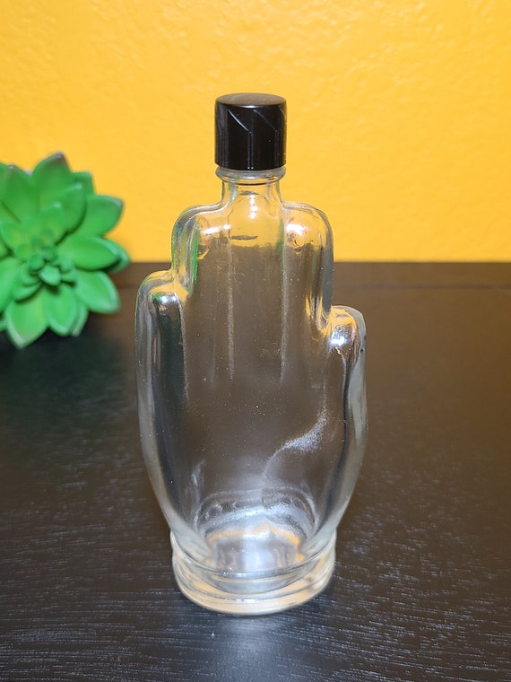 Vintage Glass Gypsy Hand Perfume Bottle - Gem