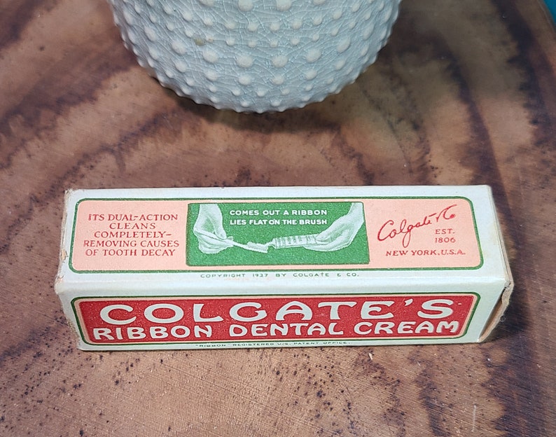 Vintage Colgate's Ribbon Dental Cream 1927 - Etsy