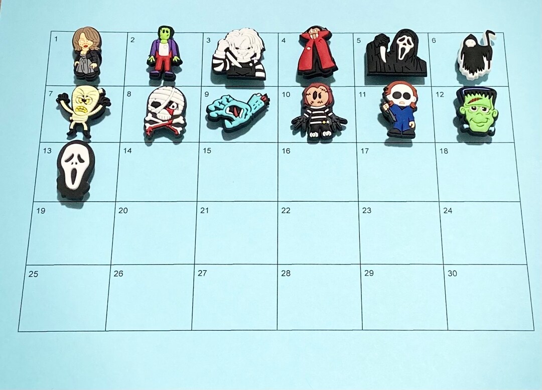 Zombie/monster Halloween Shoe Charms - Etsy