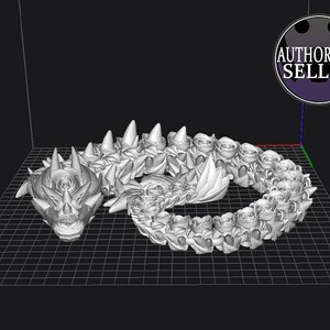 Rose Dragon 3D Printed Articulated Dragon - Etsy