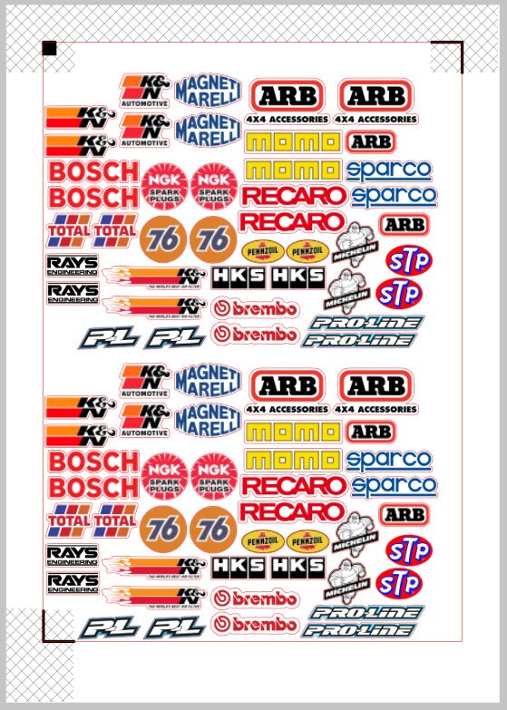 Sponsors Decal Sticker for RC Car digital Download for - Etsy