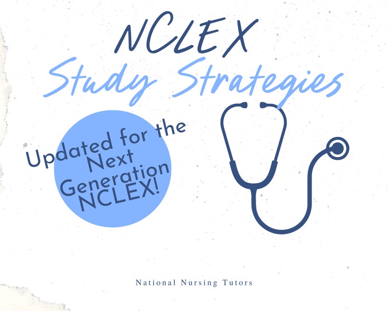 Next Generation NCLEX Study Strategies - Etsy