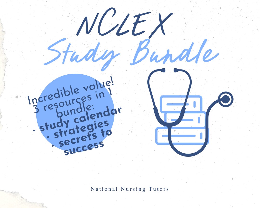 NCLEX Study Bundle - Etsy