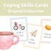 Coping Skills Cards Original Collection, Cute Pastel Watercolor ...