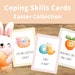 Easter Coping Skills Cards Printable for Kids, Cute Pastel Calm Down ...
