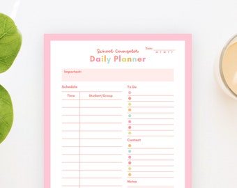 Therapist Daily Planner Notepad, Schedule, to Do, Contact - Etsy