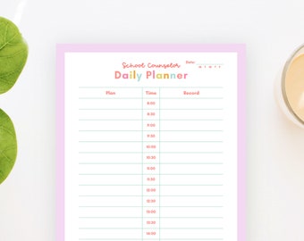 School Counselor Daily Planner Notepad, Schedule, to Do, Contact - Etsy