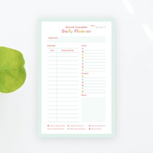 School Counselor Daily Planner Notepad, Schedule, to Do, Contact - Etsy