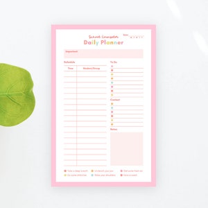 School Counselor Daily Planner Notepad, Schedule, to Do, Contact - Etsy