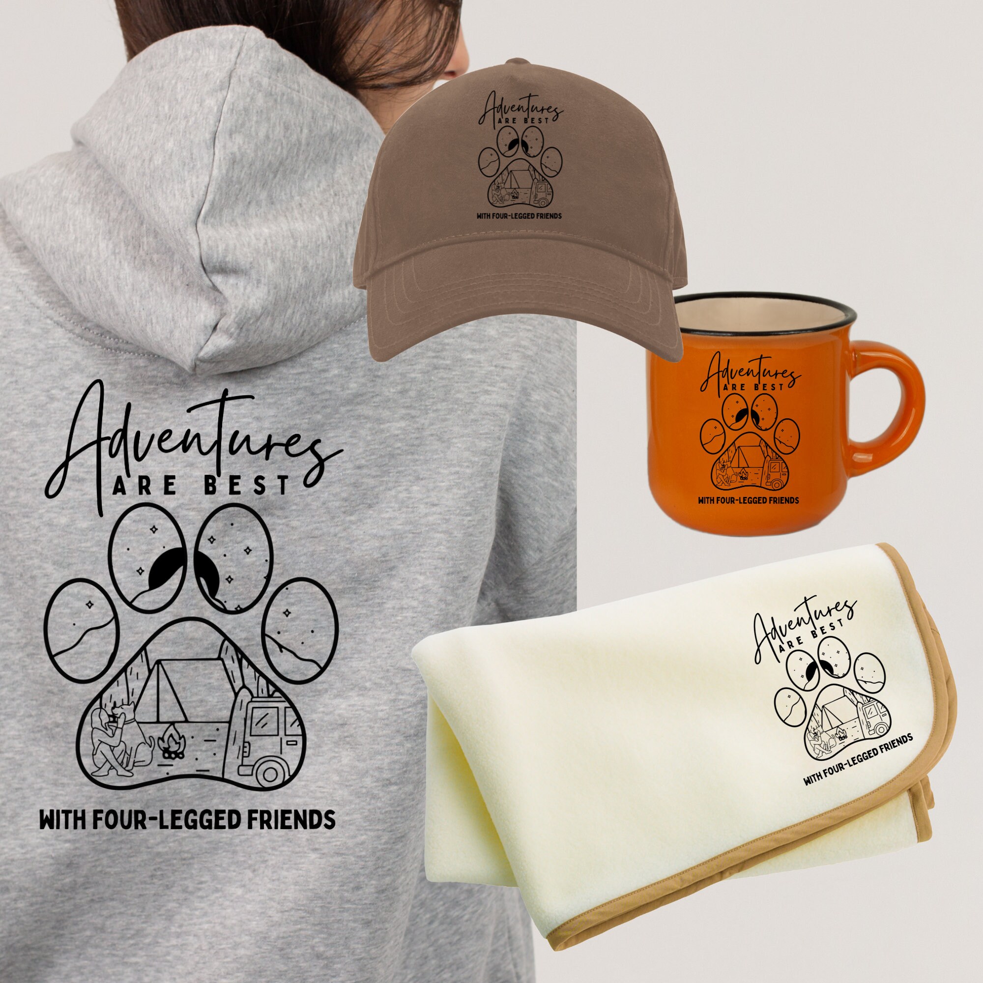 Dog Svg | Camp Dog Svg | Paw Print Mountain Adventure | Svgpngcutfile ...