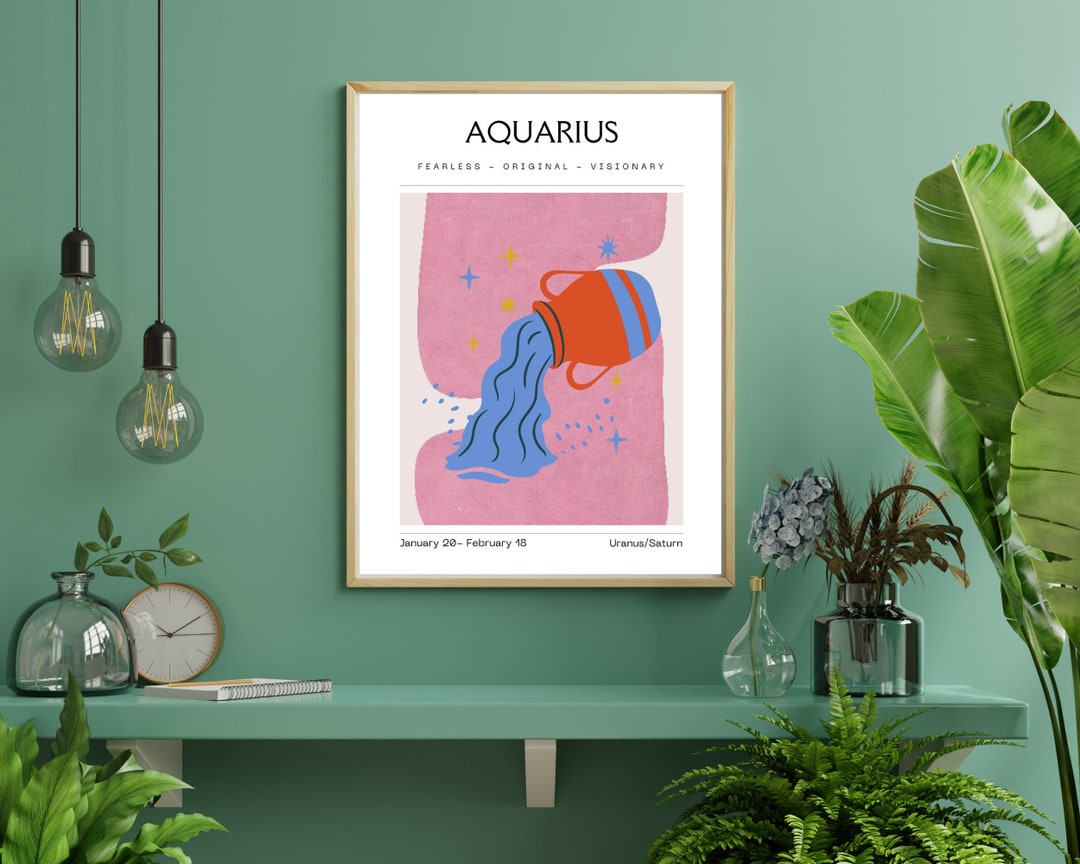 Zodiac Wall Art Set, Horoscope Poster, Zodiac Sign Poster, Astrology ...