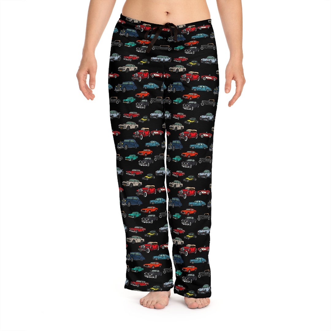 Women's Pajama Pants Car Pajama Pants Car Pattern Clothing Women's PJ ...