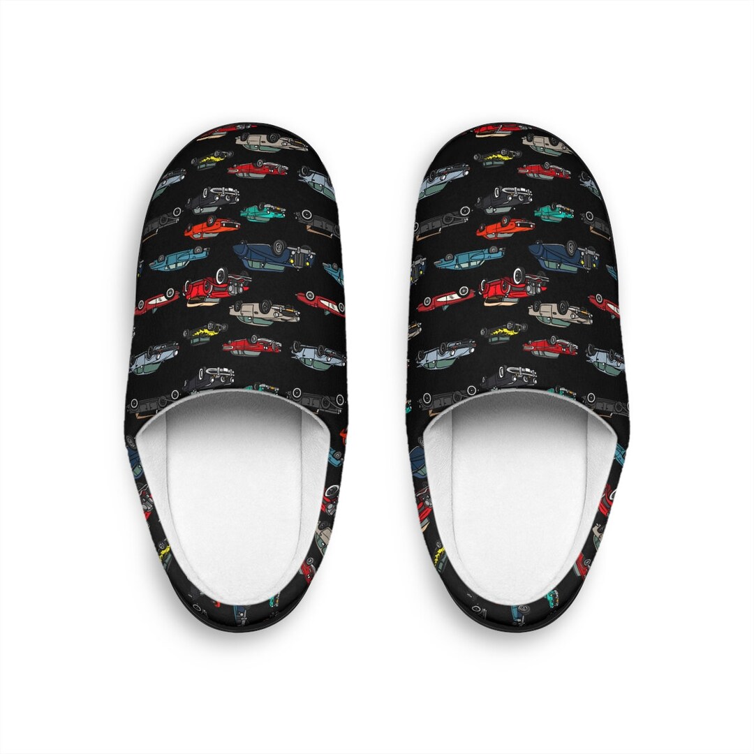 Women's Indoor Slippers Car Pattern Clothing Car Slippers Car Girl Gift ...