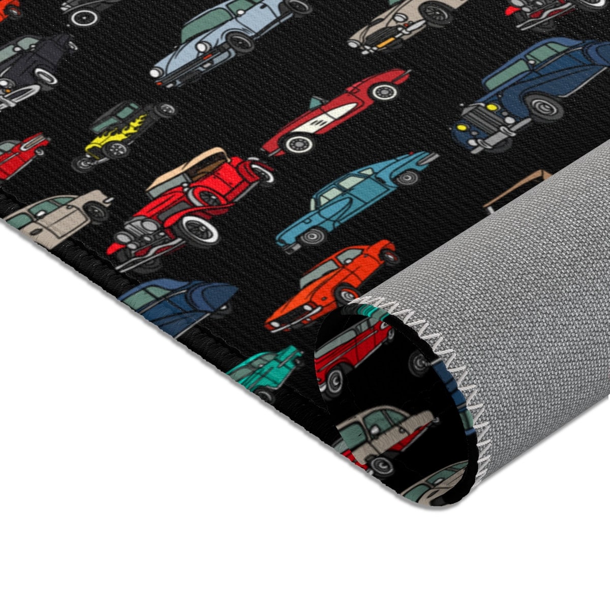 Car Area Rug Classic Car Home Decor Car Themed Home Decor - Etsy