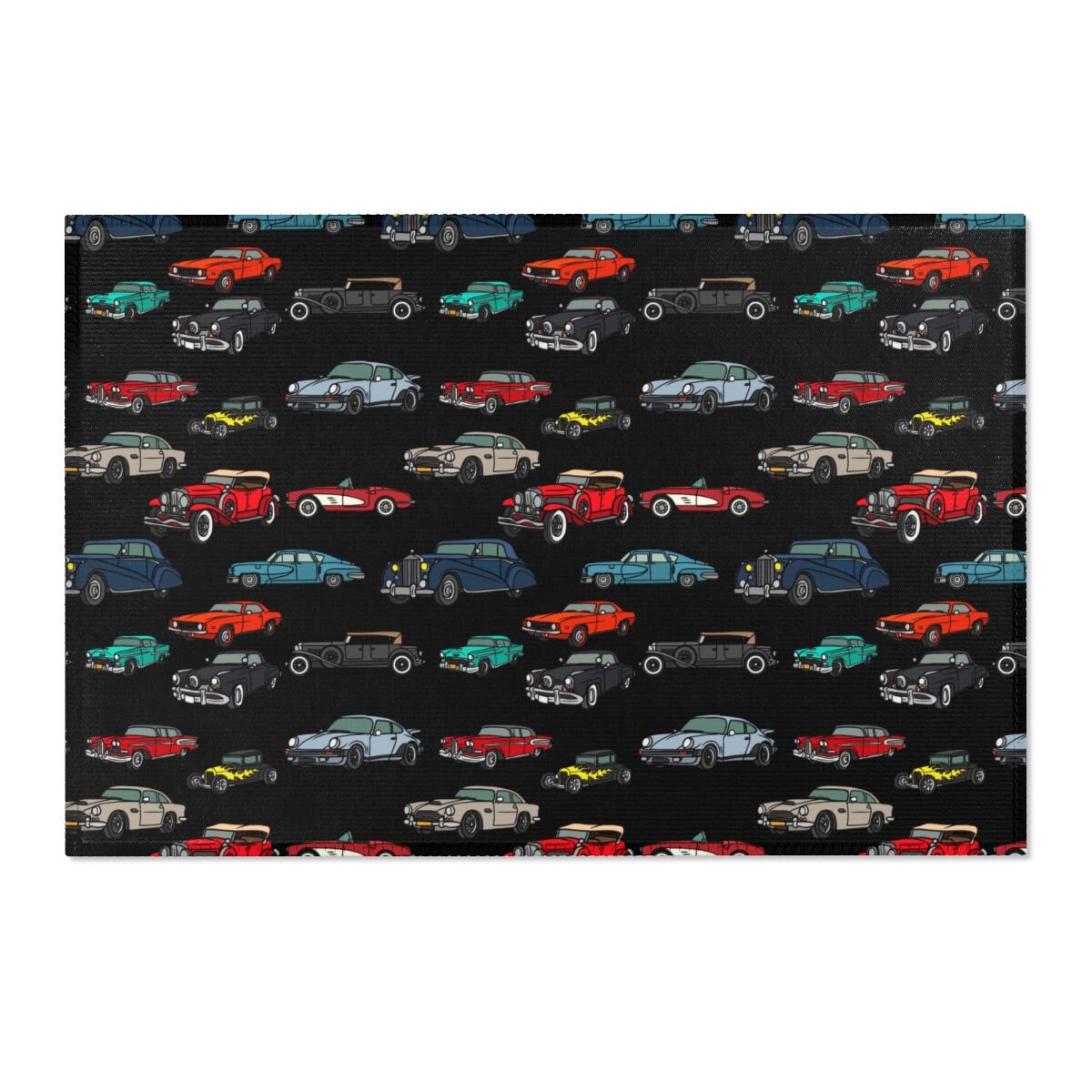 Car Area Rug Classic Car Home Decor Car Themed Home Decor - Etsy