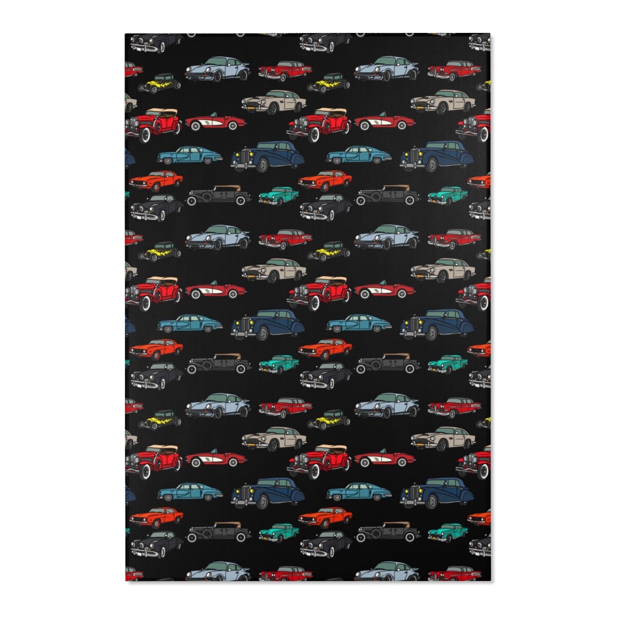 Car Area Rug Classic Car Home Decor Car Themed Home Decor - Etsy