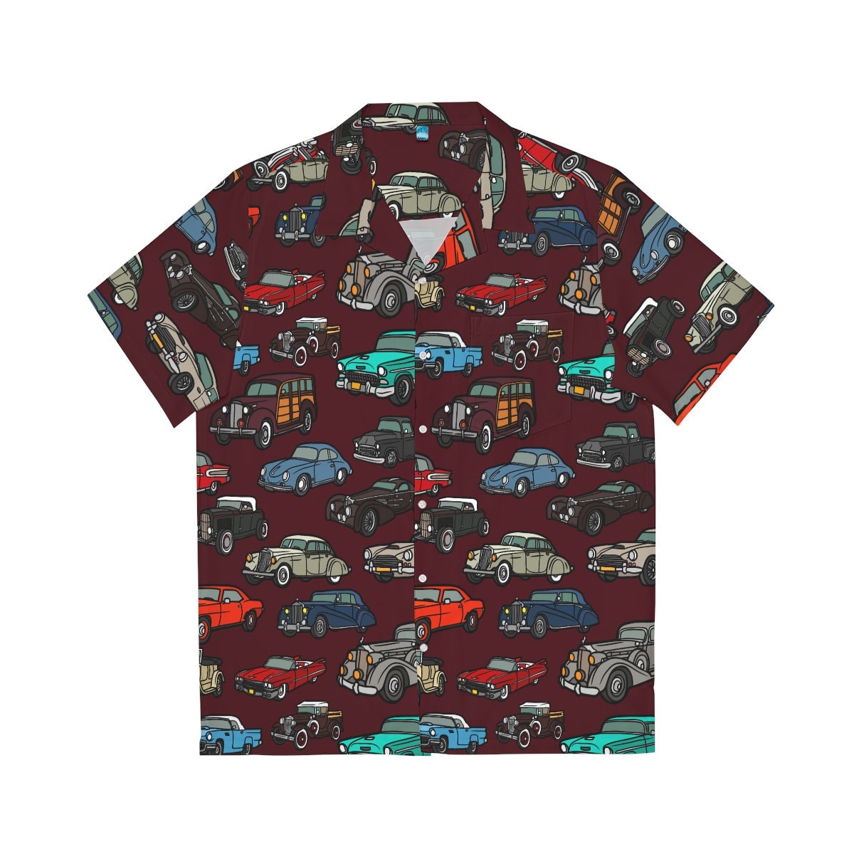 Men's Car Hawaiian Shirt Men's Car Pattern Shirt Men's Car Button Down ...