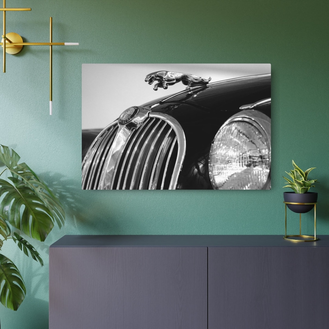 Classic Car Prints Classic Car Metal Print Car Portrait Black & White ...