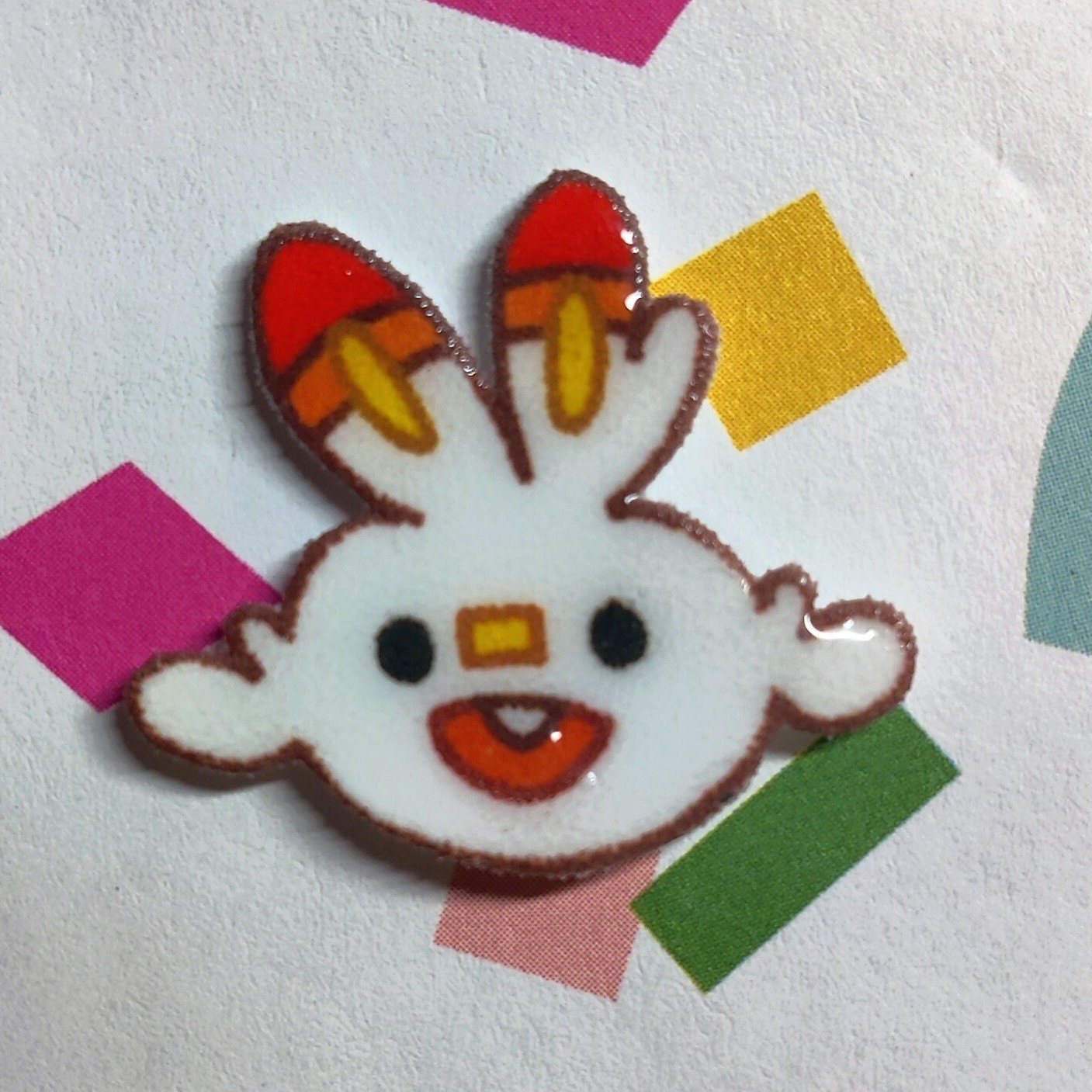 Torchic Scorbunny Cute Handmade Pin Fire Type Starter Fan Art - Etsy