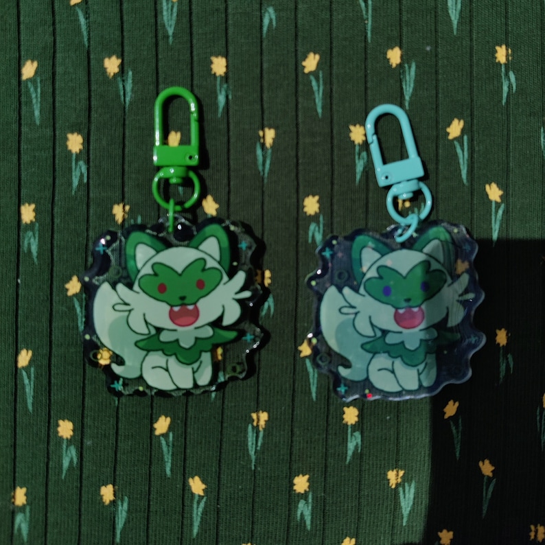 Pocket Monster Pokemon Charms Shiny Chansey Fuecoco Scorbunny Quaxly ...