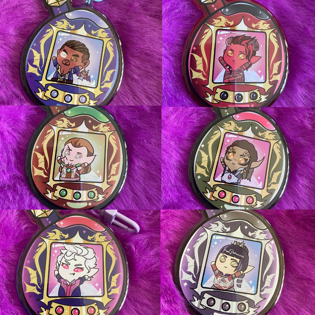 Baldur's Gate 3 Tamagotchi 3 BG3 Keychains, D&D Gift, Video Game Fan ...