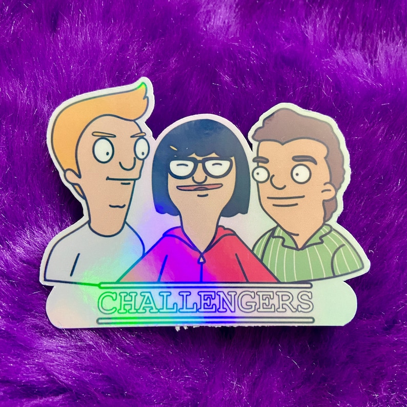 Tina's Challengers 2.5 Holo Stickers, Bobs Burgers Inspired, Cartoon ...
